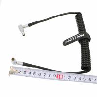 China 2 Pin Right Angle Coiled Twist Cable Power Teradek Bond ARRI Alexa Camera for sale