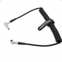 China 2 Pin Right Angle Coiled Twist Cable Power Teradek Bond ARRI Alexa Camera for sale