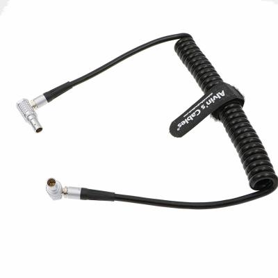 China 2 Pin Right Angle Coiled Twist Cable Power Teradek Bond ARRI Alexa Camera for sale