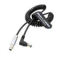 China 3 Pin Male To Right Angle DC Coiled Power Cable For Tilta Cameras for sale