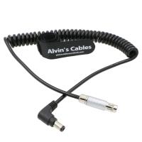 China 3 Pin Male To Right Angle DC Coiled Power Cable For Tilta Cameras for sale