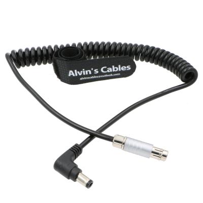 China 3 Pin Male To Right Angle DC Coiled Power Cable For Tilta Cameras for sale