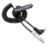 China 3 Pin Male To Right Angle DC Coiled Power Cable For Tilta Cameras for sale