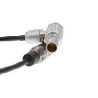 China Red Komodo Timecode Cable Tentacle Sync 3.5mm TRS To EXT 9 Pin Male Right Angle for sale