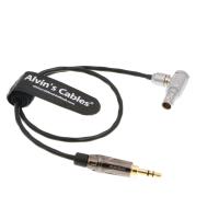 China Red Komodo Timecode Cable Tentacle Sync 3.5mm TRS To EXT 9 Pin Male Right Angle for sale
