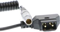 China 2 Pin Lemo To D-TAP Power Coiled Cable for Bartech Focus Device Receiver for sale