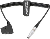 China 2 Pin Lemo To D-TAP Power Coiled Cable for Bartech Focus Device Receiver for sale