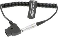 China 2 Pin Lemo To D-TAP Power Coiled Cable for Bartech Focus Device Receiver for sale