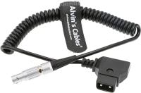 China 2 Pin Lemo To D-TAP Power Coiled Cable for Bartech Focus Device Receiver for sale