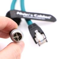 China Ethernet Cable for Cognex in Sight 8200 8400 Series M12 8 Position X Code to RJ45 Shielded Cord for Industrial Camera for sale