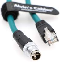 China Ethernet Cable for Cognex in Sight 8200 8400 Series M12 8 Position X Code to RJ45 Shielded Cord for Industrial Camera for sale