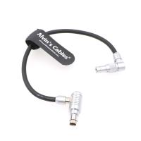 China 3 Pin Right Angle To Rotatable 2 Pin Male Right Angle Power Cable For Teradek Bolt ARRI Alexa XT for sale