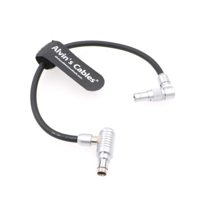 China 3 Pin Right Angle To Rotatable 2 Pin Male Right Angle Power Cable For Teradek Bolt ARRI Alexa XT for sale
