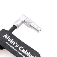China 3 Pin Right Angle To Rotatable 2 Pin Male Right Angle Power Cable For Teradek Bolt ARRI Alexa XT for sale
