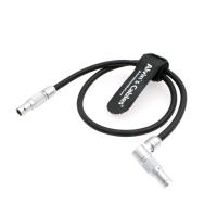 China Z CAM EVF Power Cable Rotatable 2 Pin Male To Straight 2 Pin M Cord For ARRI Alexa for sale