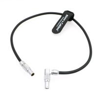China Z CAM EVF Power Cable Rotatable 2 Pin Male To Straight 2 Pin M Cord For ARRI Alexa for sale