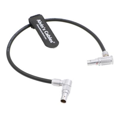 China Teradek Bolt Wireless Power Cable For Small HD-702 Bright Rotatable 2 Pin Right Angle To 2 Pin Male Cord For ARRI Alexa for sale