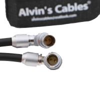 China Teradek Bolt Wireless Power Cable For Small HD-702 Bright Rotatable 2 Pin Right Angle To 2 Pin Male Cord For ARRI Alexa for sale