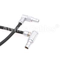 China Teradek Bolt Wireless Power Cable For Small HD-702 Bright Rotatable 2 Pin Right Angle To 2 Pin Male Cord For ARRI Alexa for sale