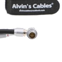 China Teradek Bolt Wireless Power Cable For Small HD-702 Bright Rotatable 2 Pin Right Angle To 2 Pin Male Cord For ARRI Alexa for sale