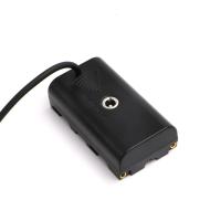 China NP F550 Dummy Battery To D Tap Coiled Power Cable For Sony NP F550 F570 F970 Atomos Ninja V Monitor for sale