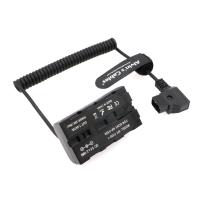 China NP F550 Dummy Battery To D Tap Coiled Power Cable For Sony NP F550 F570 F970 Atomos Ninja V Monitor for sale