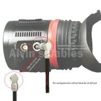 China 4 Pin Male To D Tap Camera Power Cable For Zacuto Kameleon EVF Rotatable for sale