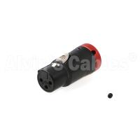 China AV Cables XLR 3 Pin Female Connector Low Profile For Audio Devices Red for sale