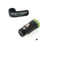 China Low Profile Aluminum 3 Pin Female XLR Connector For Audio Devices for sale