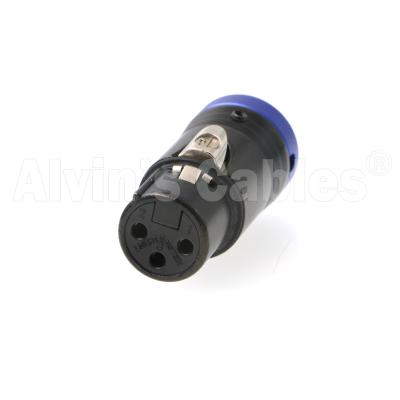 China XLR 3 Pin Female Power Cable Connector For Audio Devices for sale