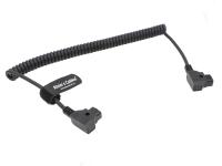 China D- Tap Male To Dtap Male Coiled Extension Cable For DSLR Rig Battery for sale