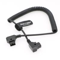China D- Tap Male To Dtap Male Coiled Extension Cable For DSLR Rig Battery for sale