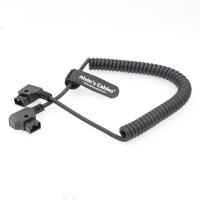 China D- Tap Male To Dtap Male Coiled Extension Cable For DSLR Rig Battery for sale
