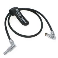 China Alvin's Cables For Red Komodo Rotatable Flexible Power Cable 2-Pin Female To Adjustable Right-Angle 2-Pin Male Cord for sale