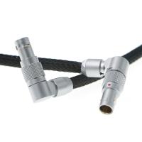 China Alvin's Cables For Red Komodo Rotatable Flexible Power Cable 2-Pin Female To Adjustable Right-Angle 2-Pin Male Cord for sale