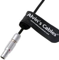 China Power Cable For Teradek ARRI 2-Pin-Male To Reverse D-Tap Flexible Braided Cable 7CM Alvin's Cables for sale