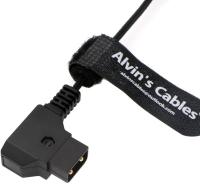 China Power Cable For Teradek ARRI 2-Pin-Male To Reverse D-Tap Flexible Braided Cable 7CM Alvin's Cables for sale
