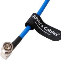 China 12G BNC-Coaxial-Cable Alvin's Cables HD SDI BNC Male To Male L-Shaped Original Cable For 4K Video Camera 1M Blue for sale
