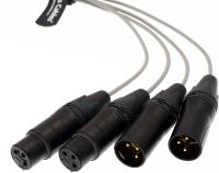 China Alvin's Cables Breakout Audio Input Output Cable For Atomos Shogun Monitor Recorder 10 Pin Male To 4 XLR 3 Pin for sale