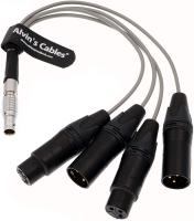 China Alvin's Cables Breakout Audio Input Output Cable For Atomos Shogun Monitor Recorder 10 Pin Male To 4 XLR 3 Pin for sale