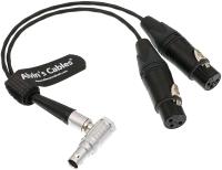China XLR Breakout Audio Input Cable For Atomos Shogun Monitor Recorder Right Angle 10 Pin To Dual XLR 3 Pin Female for sale