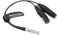 China Alvin's Cables XLR Breakout Audio Input Cable For Atomos Shogun Monitor Recorder 10 Pin To Dual XLR 3 Pin Female for sale