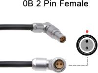 China Rotatable Power Cable For Red-Komodo 2-Pin-Female Right-Angle To D-Tap Coiled-Cable Adjustable L Shape Cord for sale