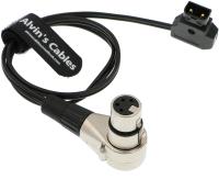 China Alvin's Cables Luxury D Tap To XLR 4 Pin Female Right Angle Power Cable For ARRI Camera Monitor for sale