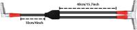China Dual-Motor-Cable For MDR Rotatable 4-Pin-Male To Dual 4pin Male Right-Angle Cable For Arri LBUS FIZ MDR Wireless Focus for sale