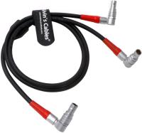 China Dual-Motor-Cable For MDR Rotatable 4-Pin-Male To Dual 4pin Male Right-Angle Cable For Arri LBUS FIZ MDR Wireless Focus for sale