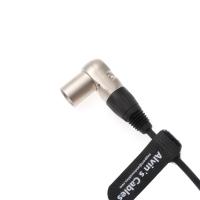 China Power-Cable for Zacuto-Kameleon-EVF from Rotatable Right Angle 4 Pin Male to XLR 4 Pin Male Right Angle 30CM for sale