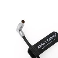China Power-Cable for Zacuto-Kameleon-EVF from Rotatable Right Angle 4 Pin Male to XLR 4 Pin Male Right Angle 30CM for sale
