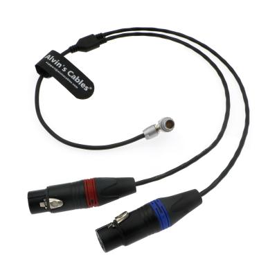 China Audio-Cable for ARRI-Mini-LF Camera 6 Pin Male to Dual XLR 3 Pin Female Cable Alvin's Cables for sale