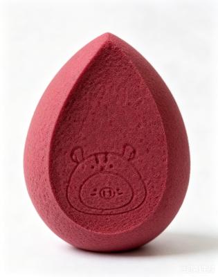 China 3D Embossed Red Beauty Blender 40x60mm Makeup Blender Sponge for sale